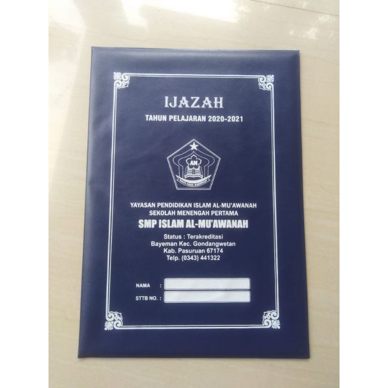 Jual Map ijazah A4 cetak sablon karton No. 40 | Shopee Indonesia