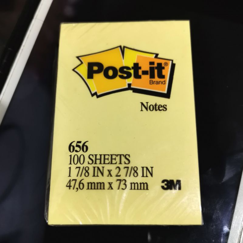 Jual Sticky Notes Post-It 656 3M Canary Yellow (5x7,5cm) 100 Lembar ...