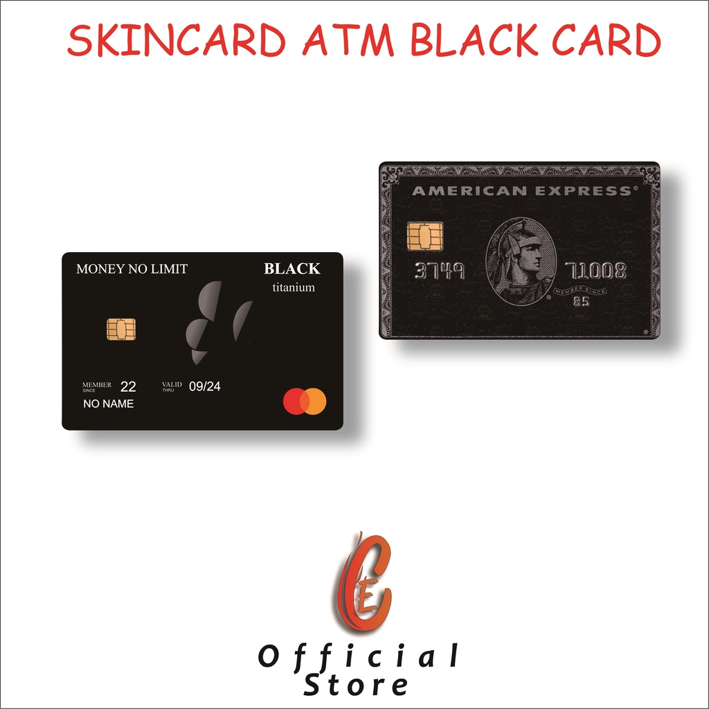 Jual CEO Card Design - SKIN CARD ATM / STICKER ATM BLACK CARD & AMEX ...