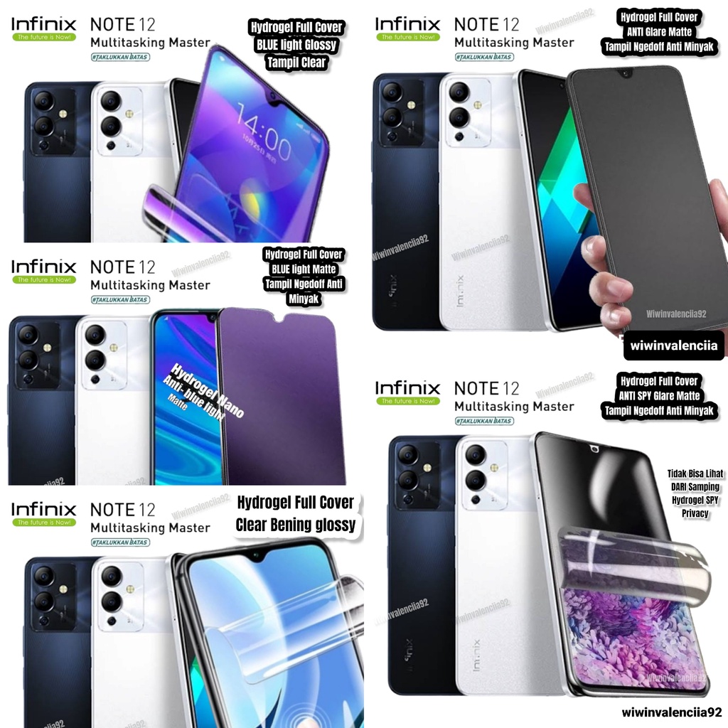 Jual Hydrogel Combo Front- Back INFINIX GT 20PRO /GT 10 PRO/NOTE 40 40s ...