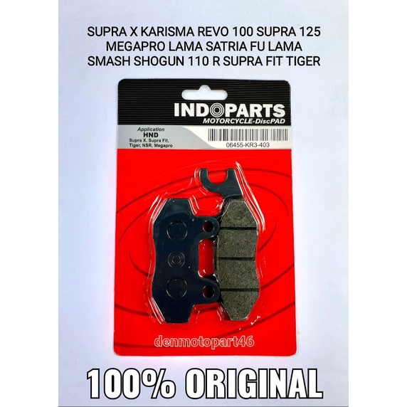 Jual DISPAD DISPAD KAMPAS REM CAKRAM DEPAN ORIGINAL [ INDOPARTS ] HONDA ...