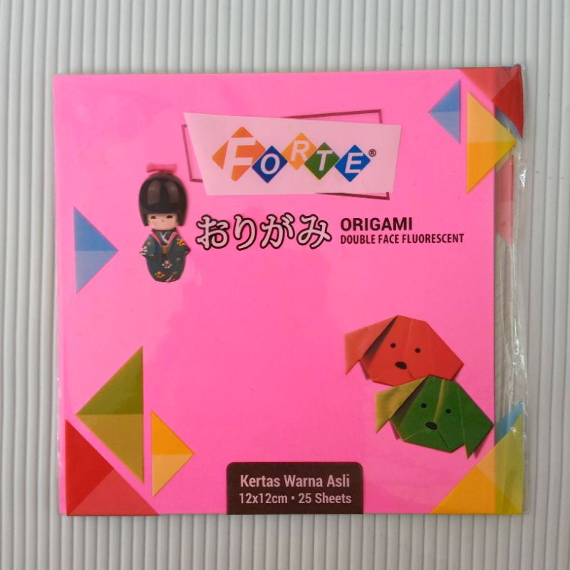 Jual Origami Paper/Kertas Origami Forte 2 sisi 12 x 12 (Isi 25 lembar ...