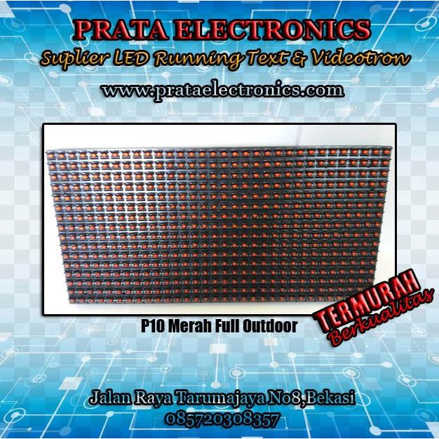 Jual Led running text teks panel p10 outdoor merah QIANGLI Terbaik ...