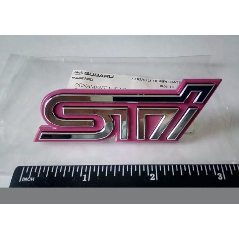 Jual Emblem Grill SUBARU WRX STI Pink (Original Subaru) | Shopee Indonesia
