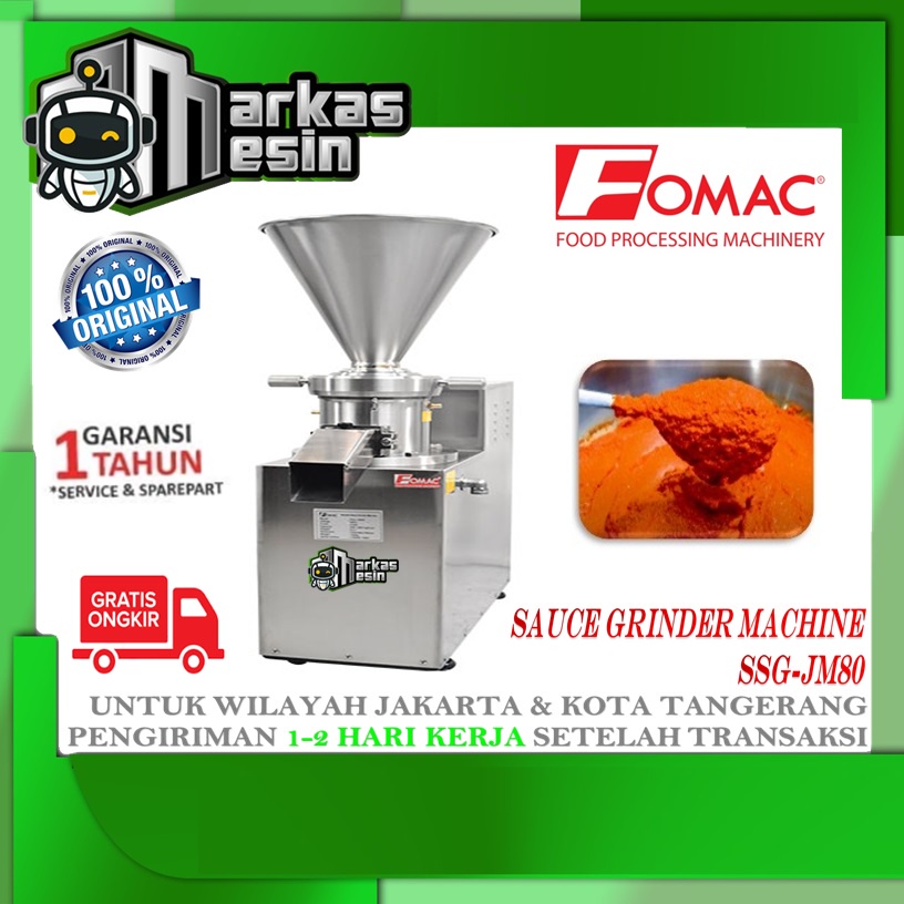 Jual Mesin Selai Sauce Grinder Machine SSG-JM80 FOMAC | Shopee Indonesia