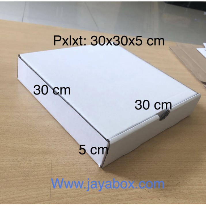 Jual Kardus / box pizza 30x30x5 cm PUTIH | Shopee Indonesia