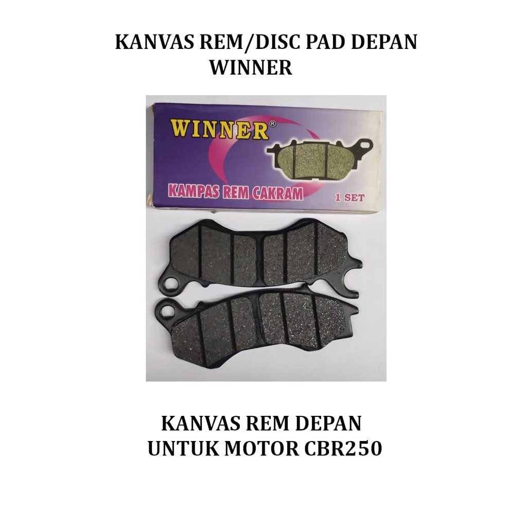 Jual Kanvas Rem Depan Discpad Winner Motor CBR250 PCX Satria FU ...