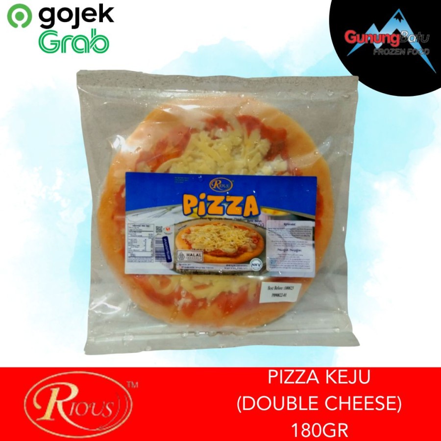 Jual RIOUS BERNARDI PIZZA KEJU (DOUBLE CHEESE) 180GR | Shopee Indonesia