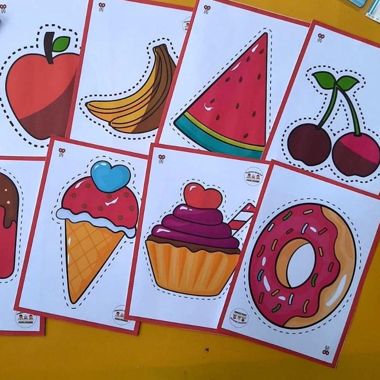 Jual Worksheet Aktivitas Menggunting Mainan Motorik Halus Anak Mainan ...