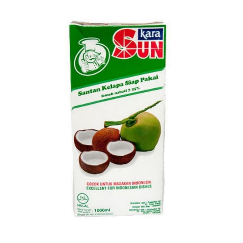 Jual sun kara 1 liter santan kelapa instan 1L | Shopee Indonesia