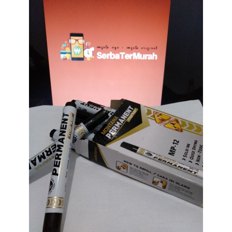 Jual Spidol PERMANEN permanent marker MURAH besar nyata tebal ...