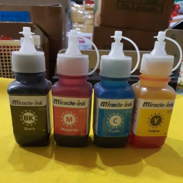 Jual Tinta printer inject / injek miracle ink canon (1 botol) | Shopee ...