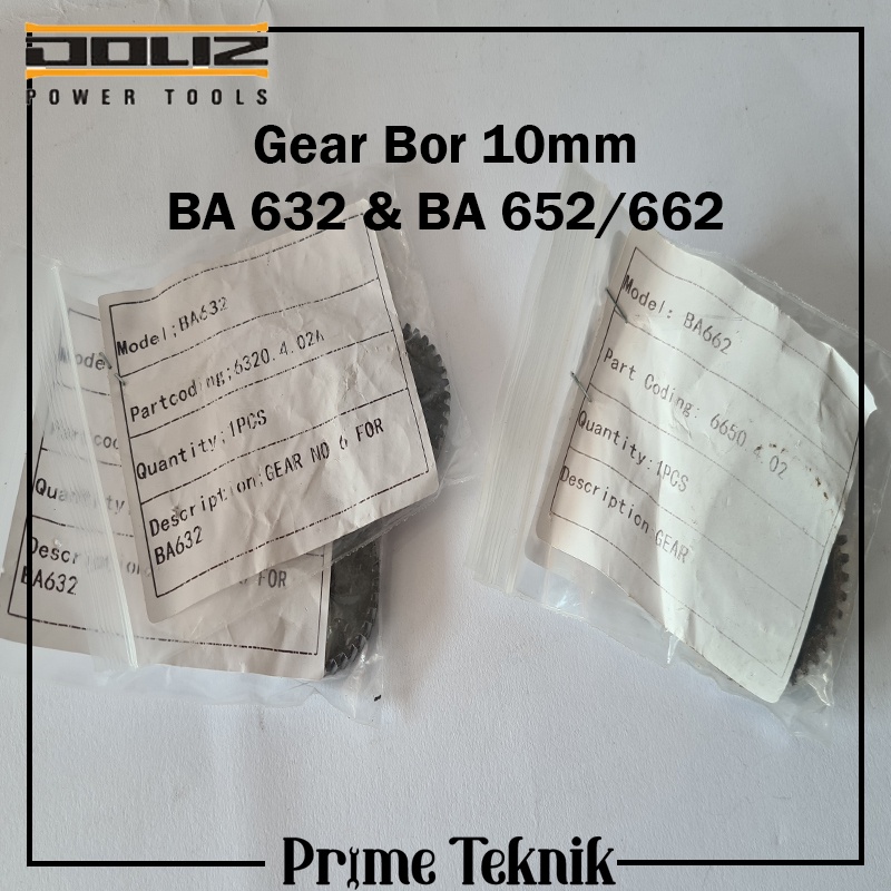 Jual Gear Bor Doliz 10mm BA 632 BA 652 Ba 662 bor 10 mm Doliz BA 632 BA ...
