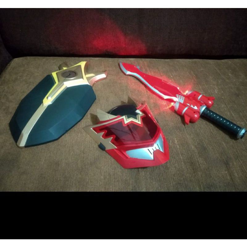 Jual mainan set bima x tameng / perisai batu stone pedang topeng bima x ...