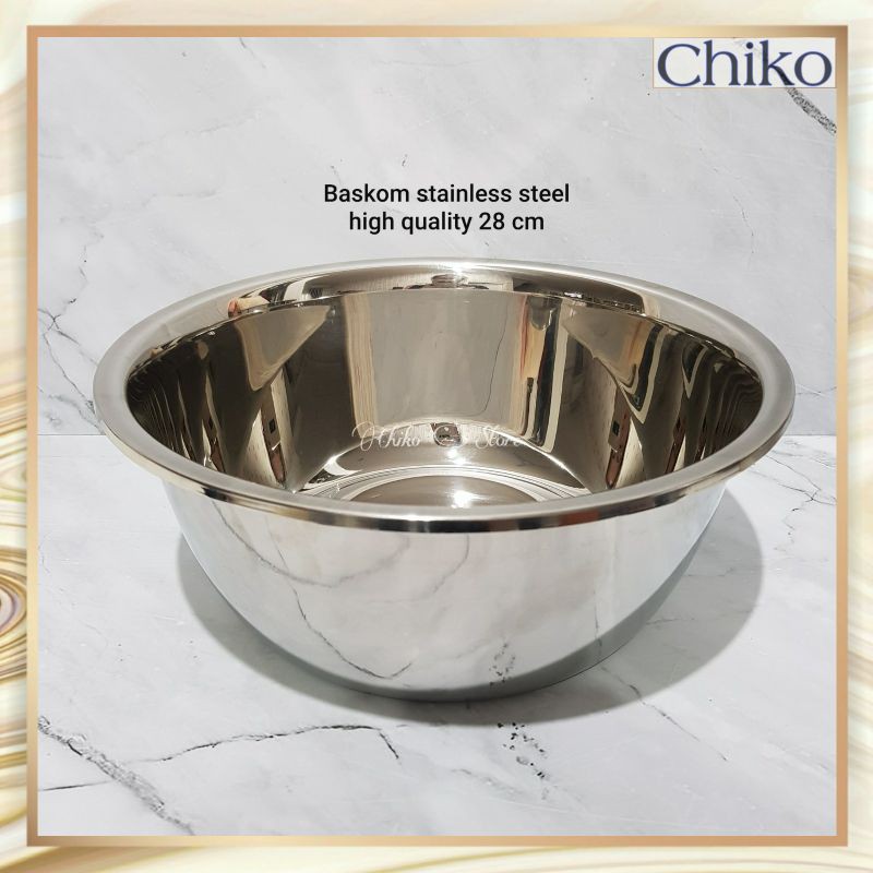 Jual Chiko Baskom Lubang Saringan Dan Baskom Polos Stainless Steel ...