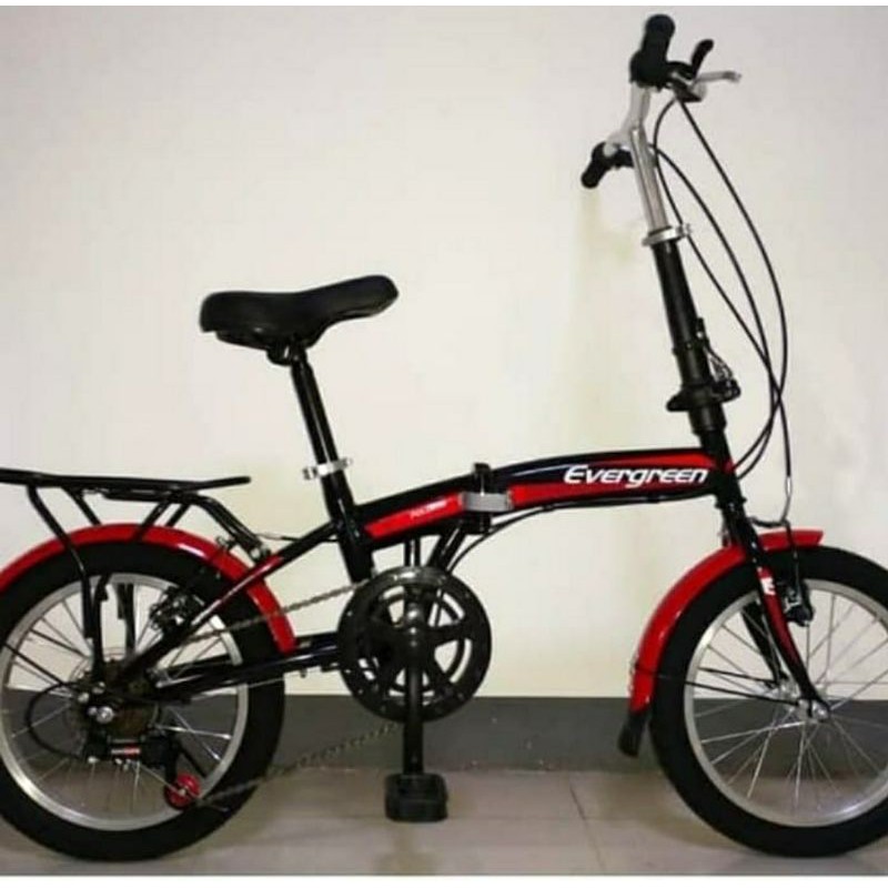Jual SEPEDA LIPAT EVERGREEN 16 7 SPEED | Shopee Indonesia