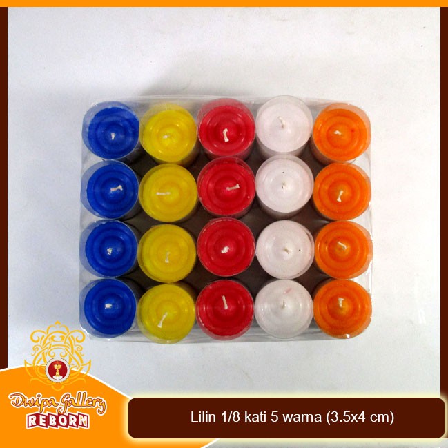 Jual Lilin Puja Sembahyang Waisak Pancawarna 5 Warna Isi 4 Set | Shopee ...
