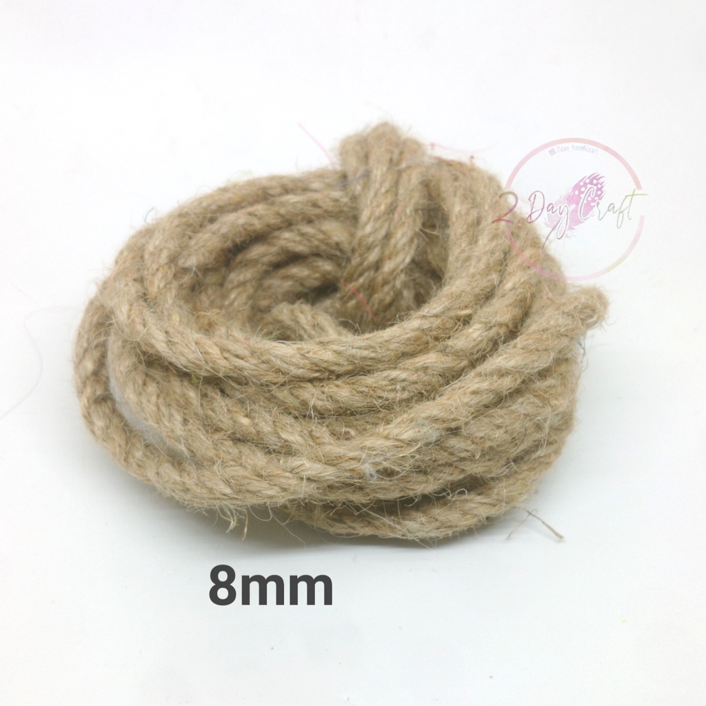 Jual Tali Goni Ukuran 8mm - Tali Rami 8mm - Tali Serat nanas | Shopee ...