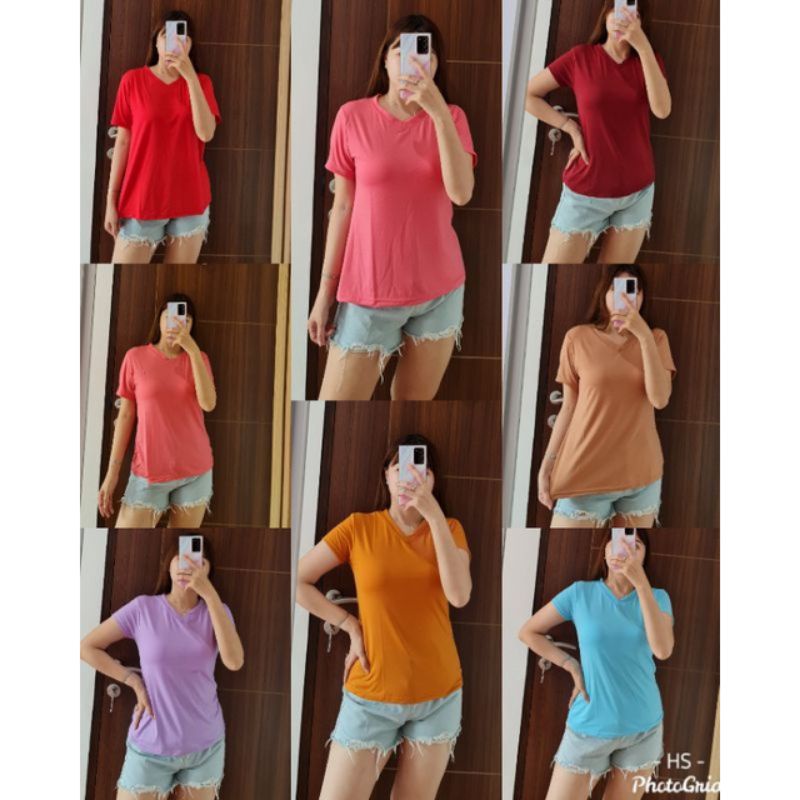 Jual Kaos polos halus leher V | Shopee Indonesia Jual Kaos polos halus leher V | Shopee Indonesia