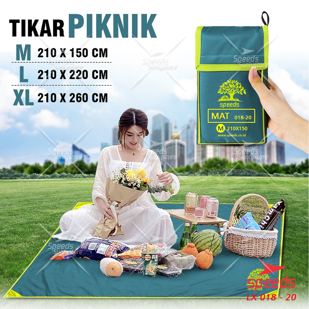 Jual SPEEDS Tikar Piknik Outdoor Untuk Tamasya Tikar Lipat Untuk Piknik Bahan Polyster Ukuran ...