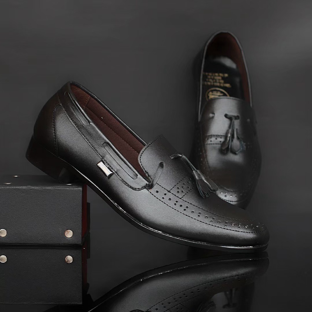 Jual Sepatu Kulit Semi Formal Pantofel Casual Kerja Kantor Pria ...