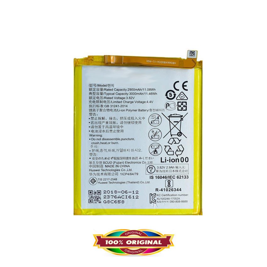 Jual Original Battery for HW Y6 Prime 2018 - 3000mAh - Garansi 1 Bulan ...