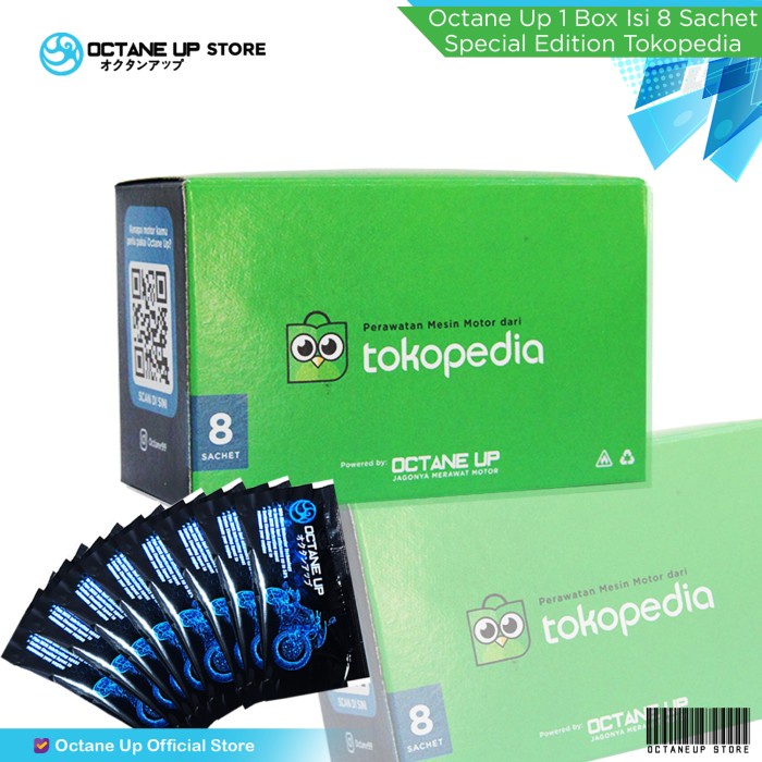 Jual Cairan Perawatan Motor Octane Up Box isi 8 Sachet Penghemat BBM ...