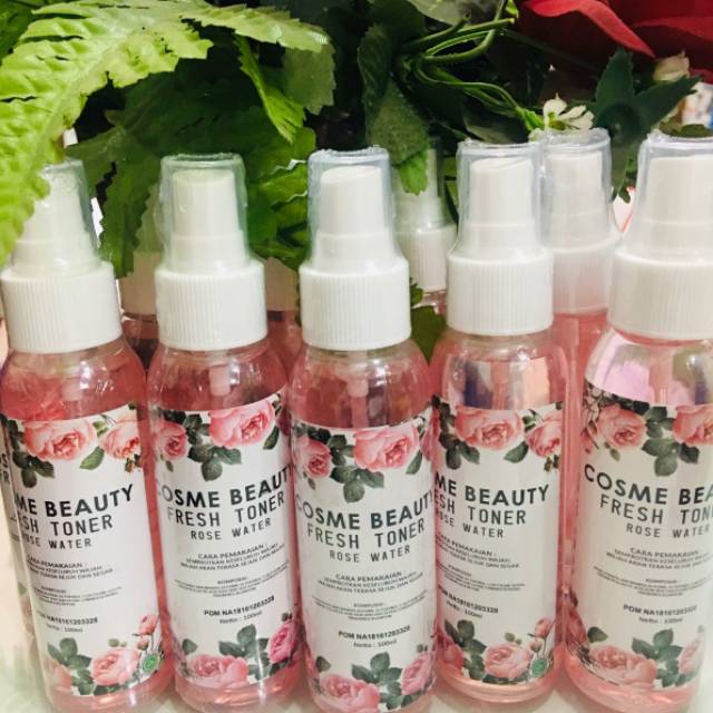 Jual Cosme Beauty Fresh Toner Rose Water ( Air Mawar ) Natural ...