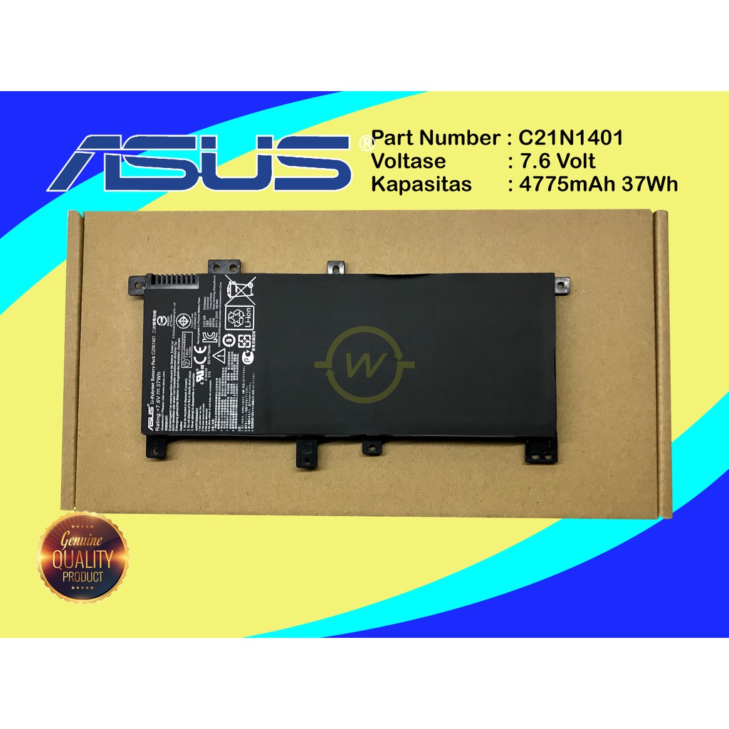 Jual ORIGINAL Baterai Asus X455 X455L X455LA X455LF X455LD F455L X454 ...