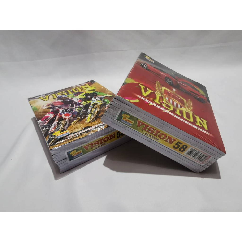 Jual Buku tulis vision 58 lembar isi 10 pcs buku | Shopee Indonesia