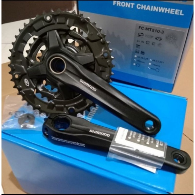 Jual gir crankset crank set shimano original altus FC MT210 hollowtech ...