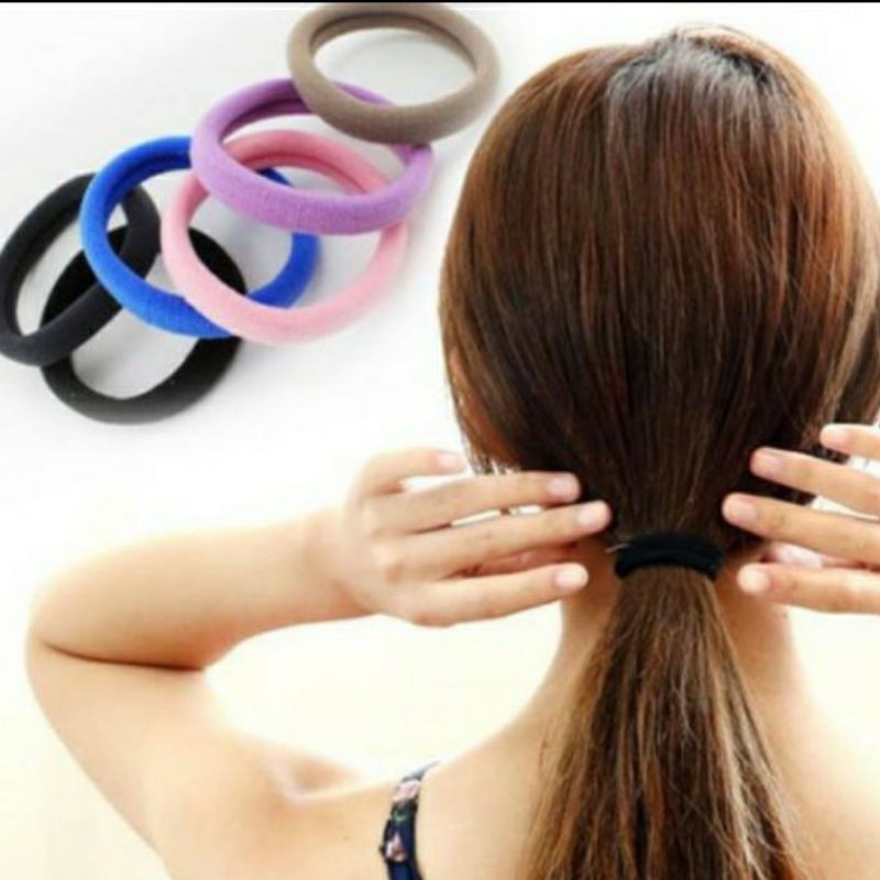 Jual ikat rambut anak 1 pack isi 6 pcs warna warni | Shopee Indonesia