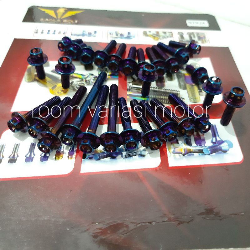 Jual BAUT PROBOLT BLOK MESIN NINJA R NINJA RR NINJA 150 SET KIRI KANAN 28PCS | Shopee Indonesia