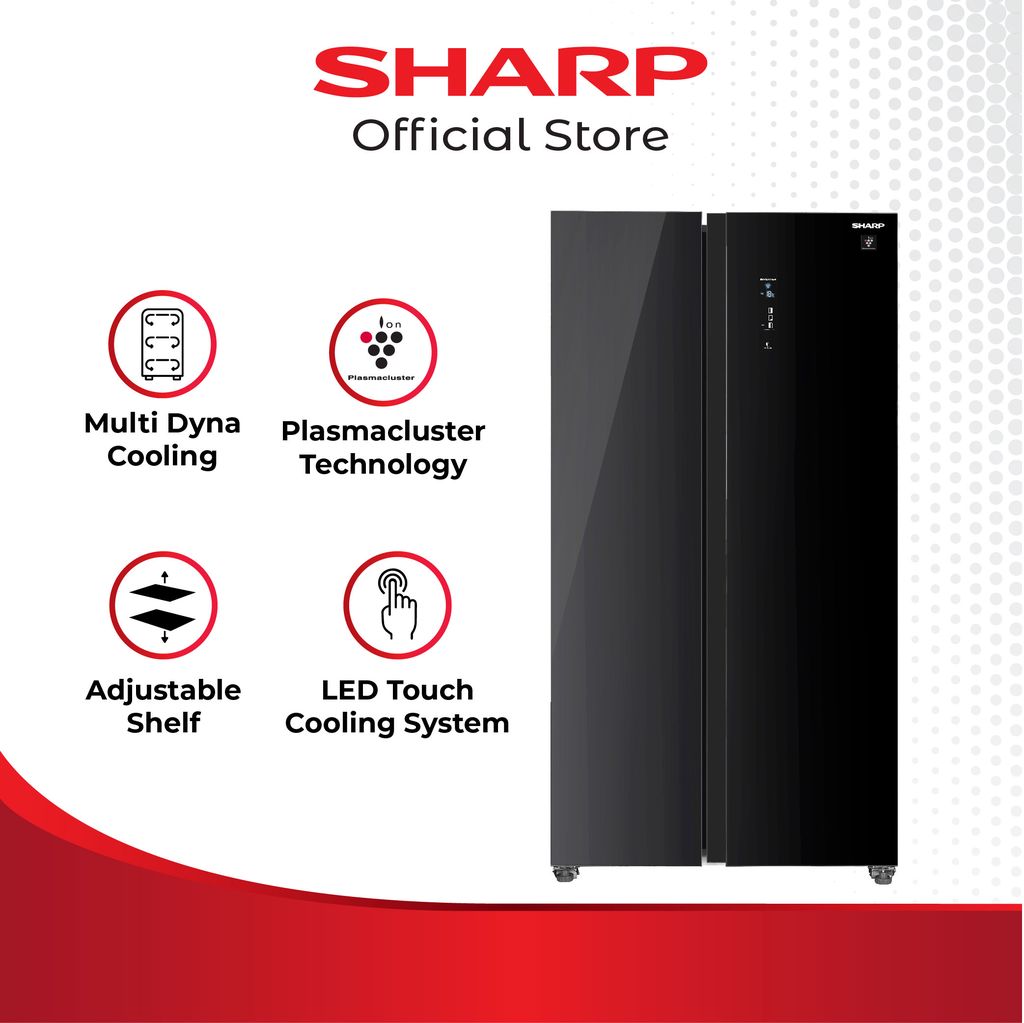 Jual Sharp Refrigerator Side By Side 630L Gross / 600L Nett WITH ...