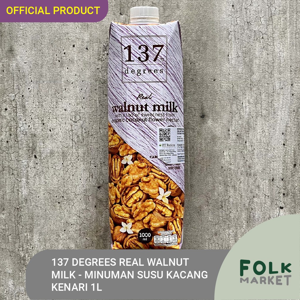 Jual 137 DEGREES Real Walnut Milk - Minuman Susu Kacang Kenari 1L ...