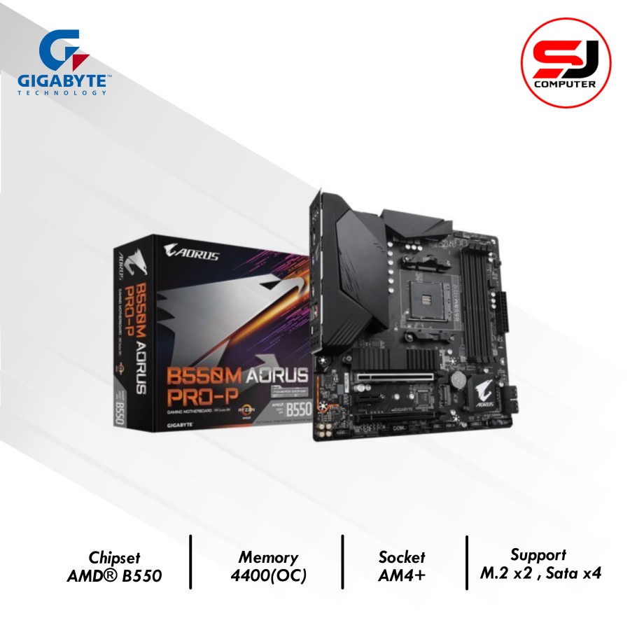 Jual Gigabyte Motherboard Micro ATX AMD B550M AORUS PRO P | Shopee ...