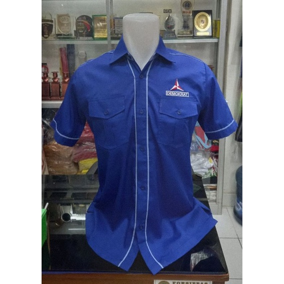 Jual Baju Kemeja Partai DEMOKRAT model terbaru 100% American drill ...