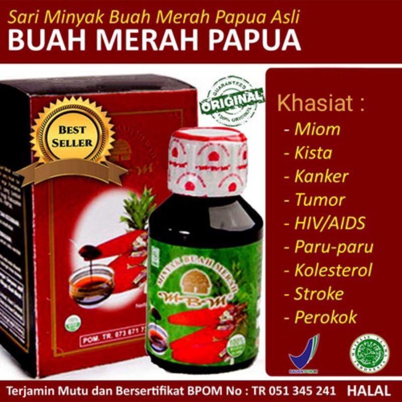 Jual Minyak Buah Merah Papua MBM Cair 250ml | Shopee Indonesia