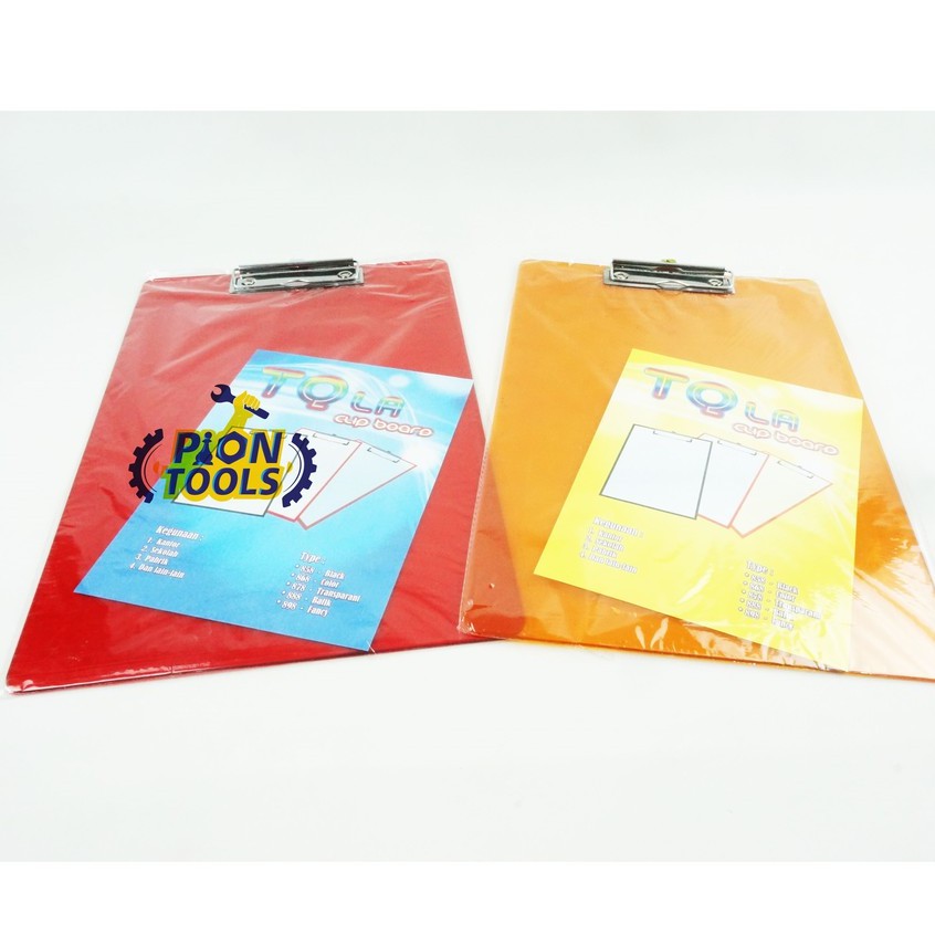 Jual Clipboard Transparan TQLA mika Papan Tulis Papan Jalan ATK ...