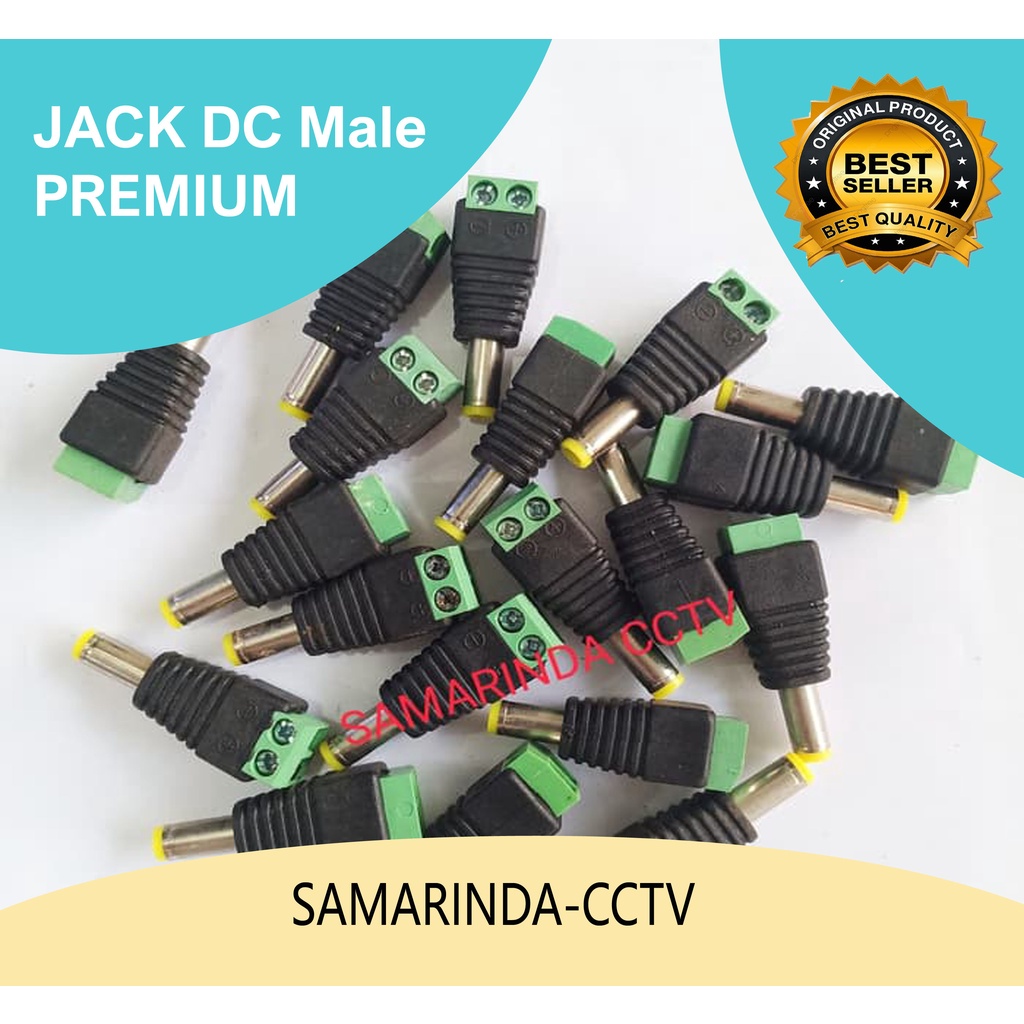 Jual JACK DC MALE / CONNECTOR DC MALE CCTV | Shopee Indonesia