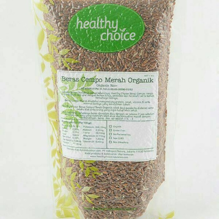 Jual Beras Healthy Choice Beras Merah Cempo Organik 1 kg | Shopee Indonesia