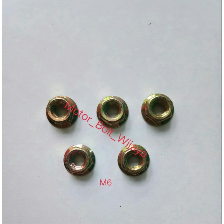 Jual Mur Ring 10(6mm) Gerigi Kuning isi 5 Pcs | Shopee Indonesia