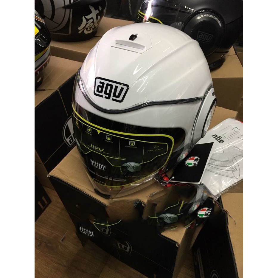 Jual Helm AGV halfface Fluid White Pearl | Shopee Indonesia Jual Helm AGV halfface Fluid White Pearl | Shopee Indonesia