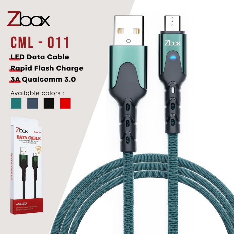 Jual CML011 Kabel DATA USB ZBox CML011 LED UNTUK TIPE Micro Type C ...