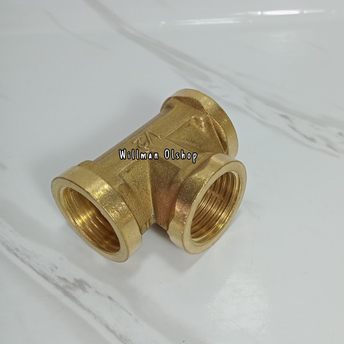 Jual NEPEL TEE 1/2 KUNINGAN DRAT DALAM | Shopee Indonesia