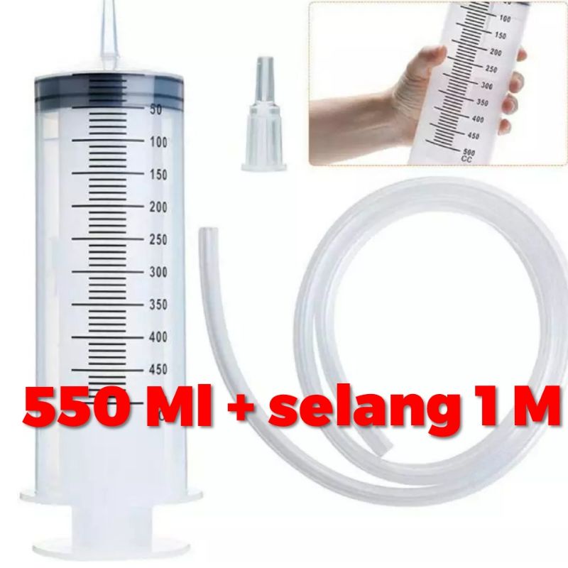 Jual suntikan jumbo syringe spuit besar 500ml 150 ml 200ml 300cc 500 cc ...