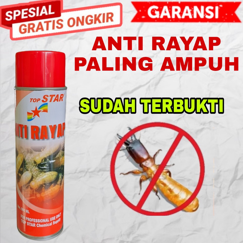 Jual Obat Anti Rayap Semprot Spray Top Star 500ml Pembasmi Rayap ...