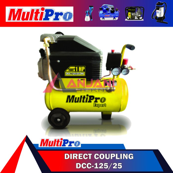 Jual MULTIPRO DCC-125/25 KOMPRESOR ANGIN DIRECT 1 HP COMPRESSOR DCC125 ...