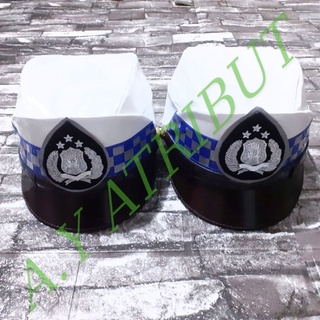 Jual ATRIBUT PDL POLRI ( TOPI PET BINTARA LANTAS POLWAN EXCLUSIVE ...