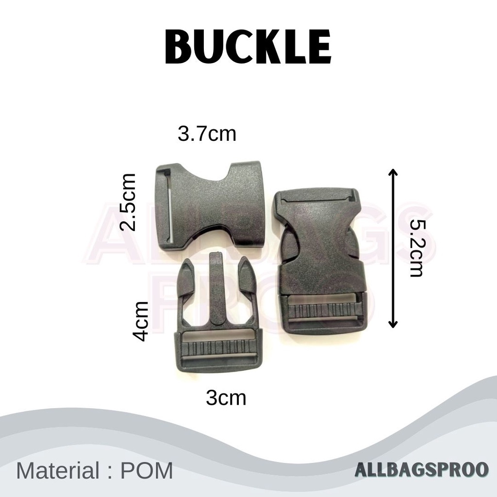 Jual Kunci Sodok Gesper Buckle/Kunci Sodok Asetal Acetal Untuk Tas Size ...